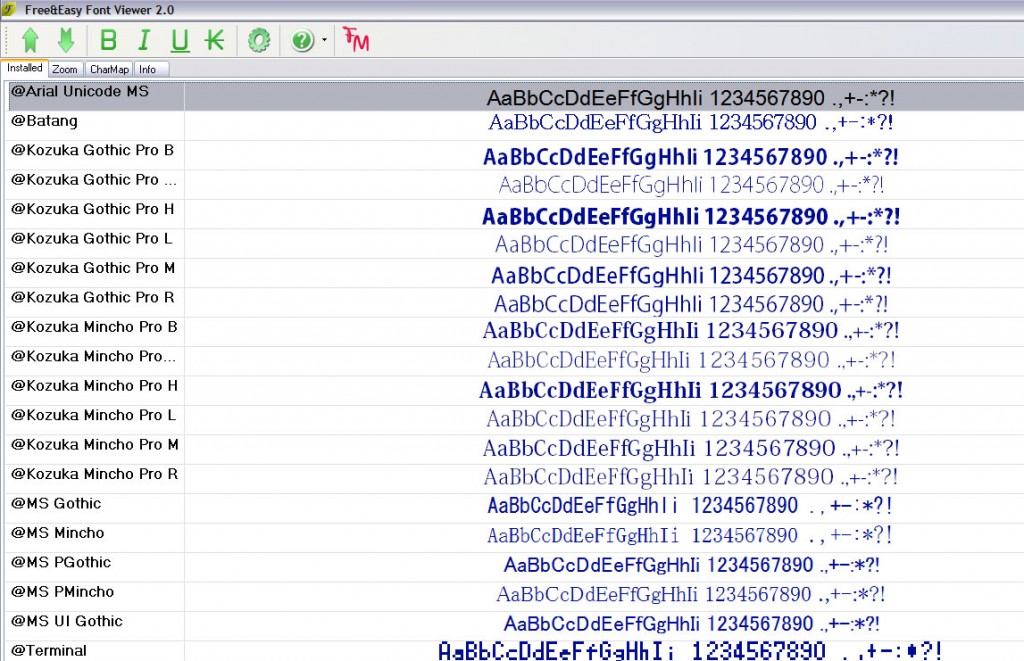 Free Font Viewer